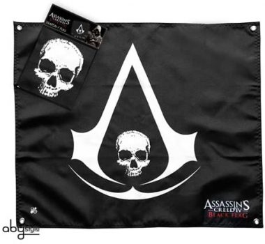 Drapeau Assassin’s Creed 4 Black Flag Logo Pirate 50 x 60 cm | Logo Store